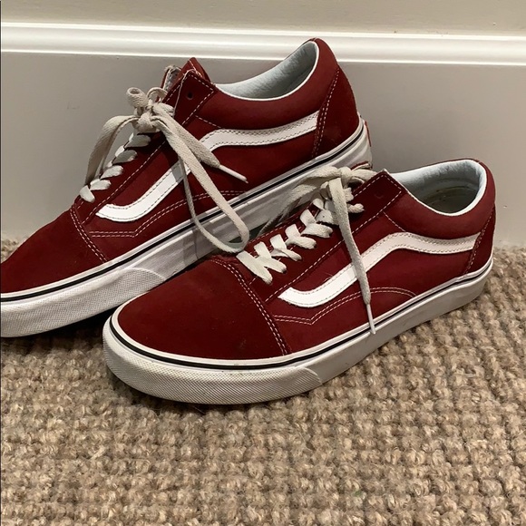 Vans | Shoes | Red Old School Vans | Poshmark